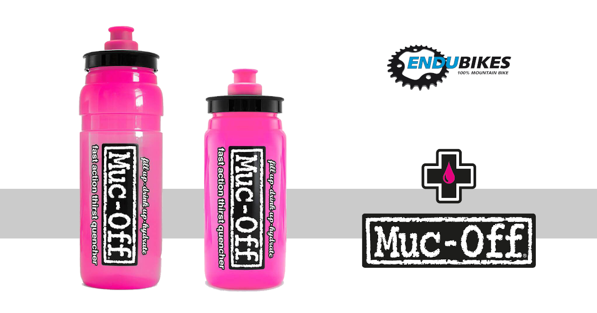 Bidón Muc Off X Elite Fly Pink - Endubikes