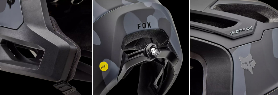 Casco Fox Dropframe Pro Runn Black Camouflage - Endubikes